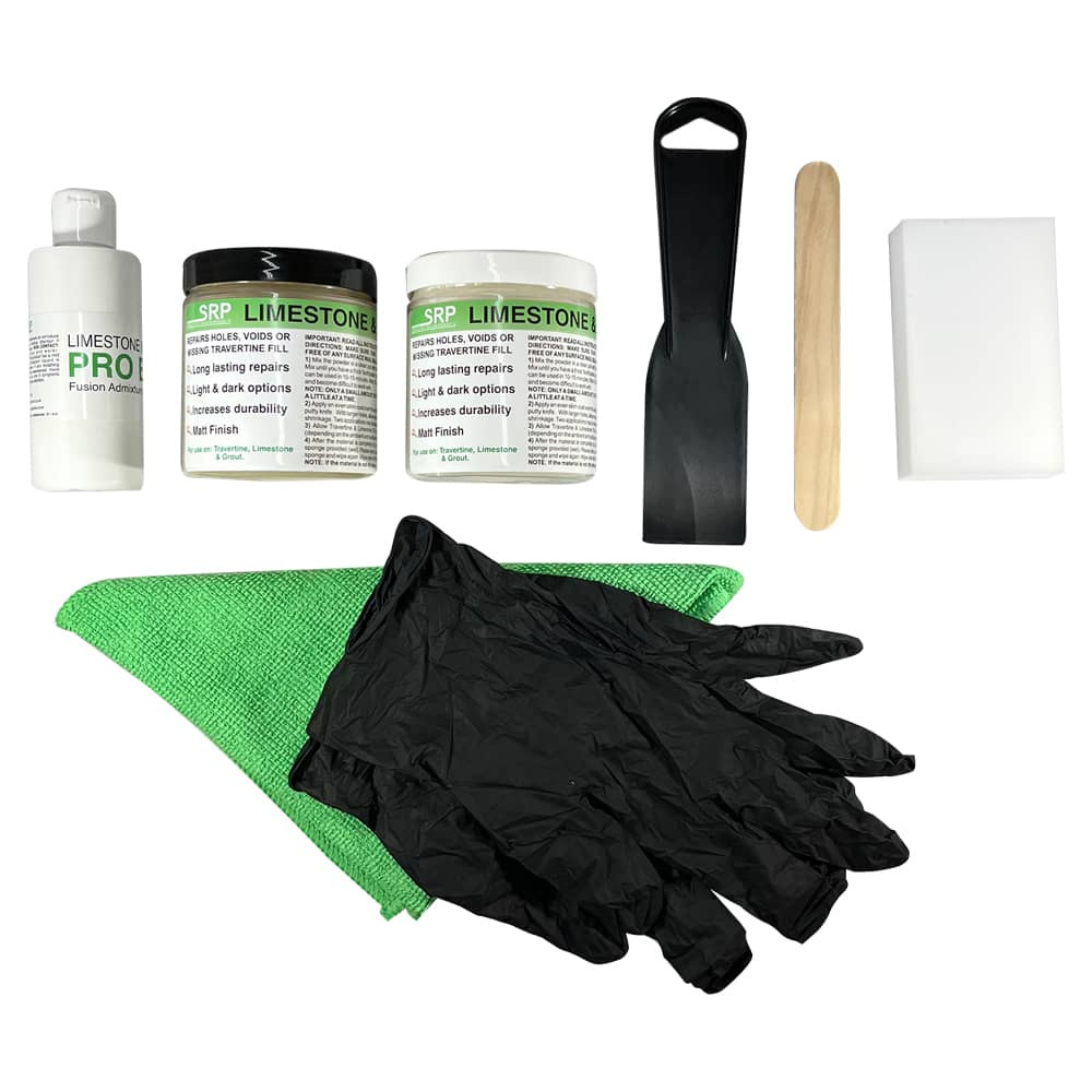 SRP Limestone and Travertine DIY Repair Kit: Fills Chip, Cracks and Holes